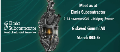 Meet us at Elmia Subcontractor on 12–14 November | Gislaved Gummi Gaskets
